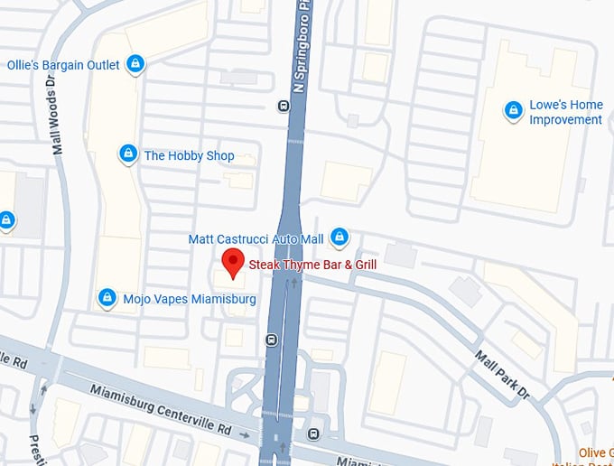 16. steak thyme bar & grill map