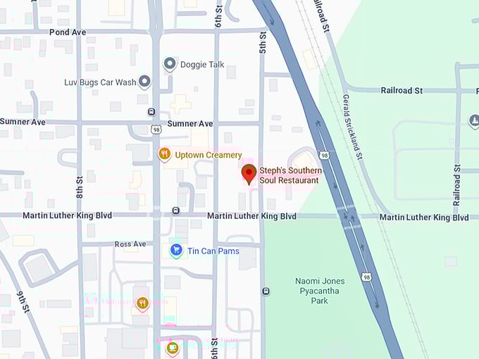 16. steph's southern soul restaurant map