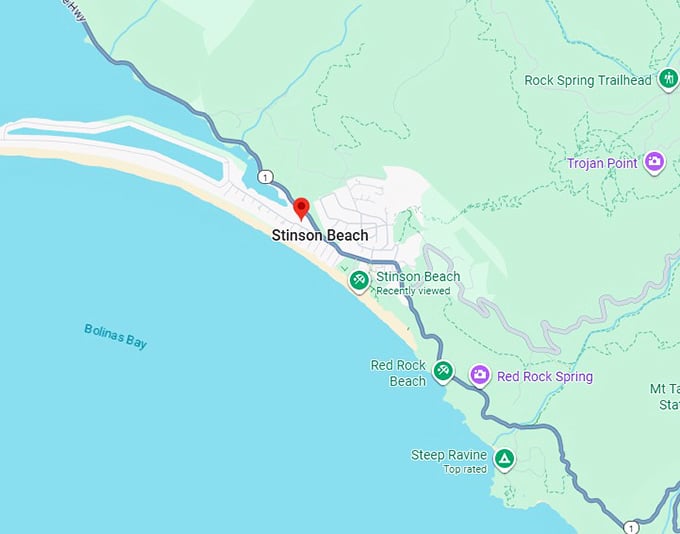 16. stinson beach map