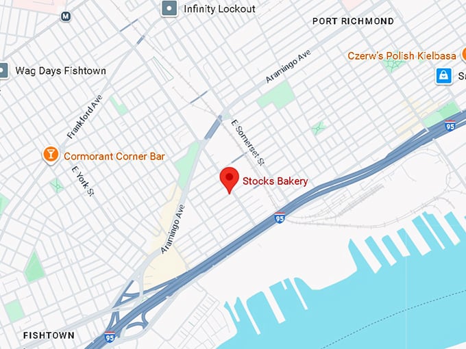 16. stock’s bakery map