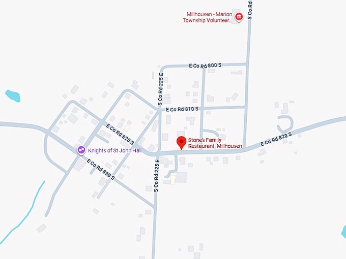 16. stone's family restaurant, millhousen map