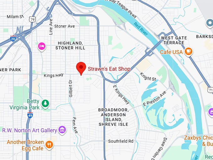 16. strawn’s eat shop map