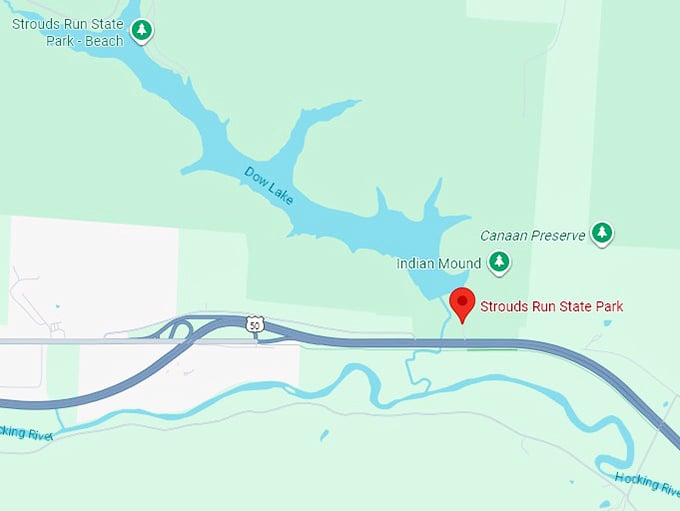 16. strouds run state park map