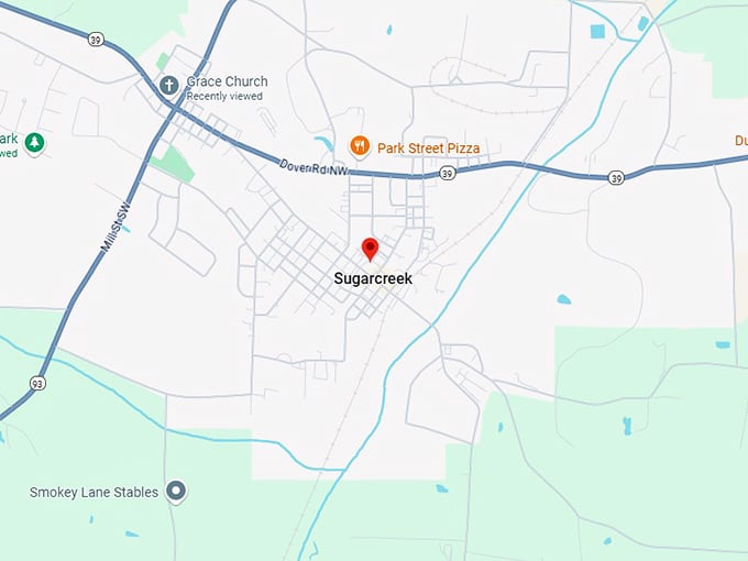 16. sugarcreek, ohio map