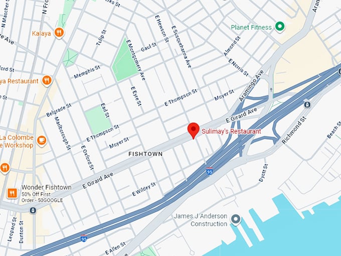 16. sulimay's restaurant map