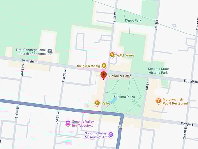 16. sunflower caffé map