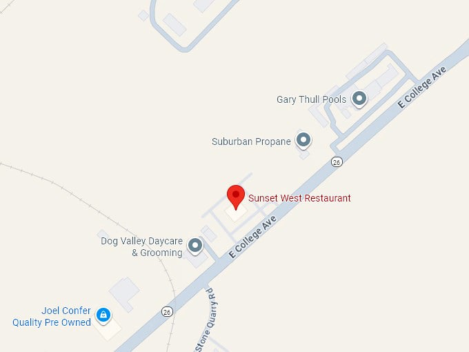 16. sunset west restaurant map