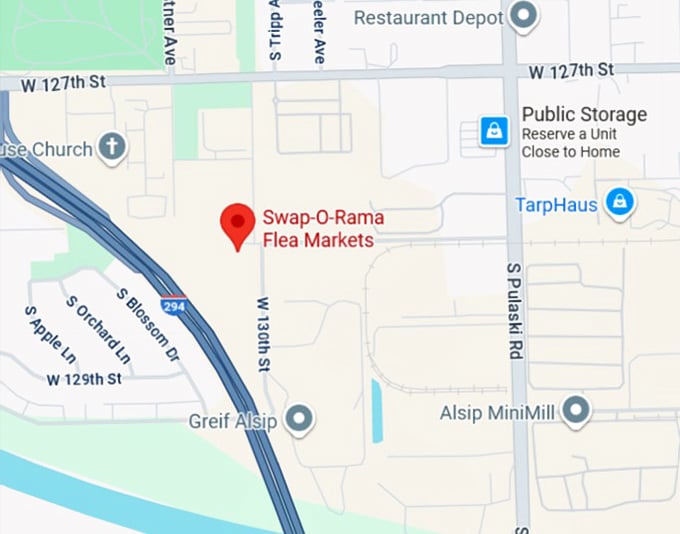 16. swap o rama flea markets map