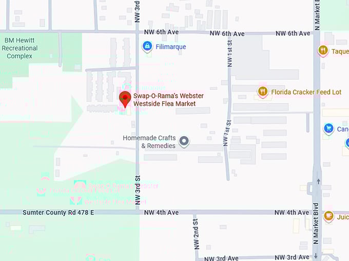 16. swap o rama's webster westside flea market map