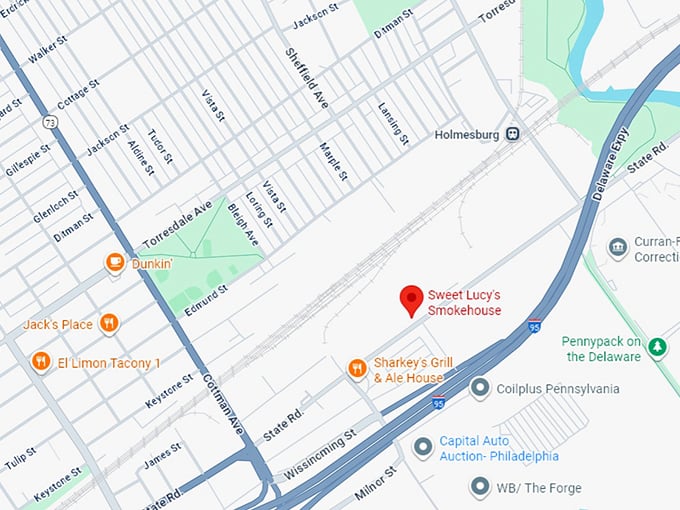 16. sweet lucy's smokehouse map