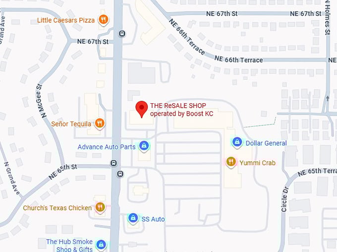 16. the resale shop operated by boost kc map