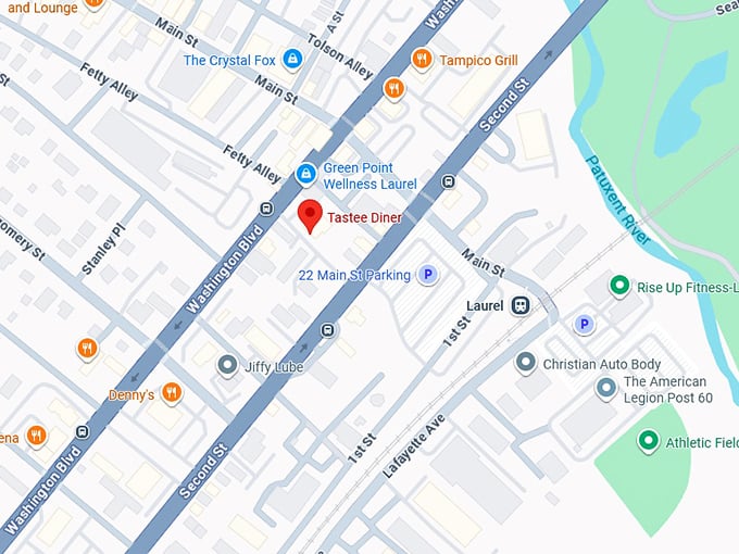 16. tastee diner map