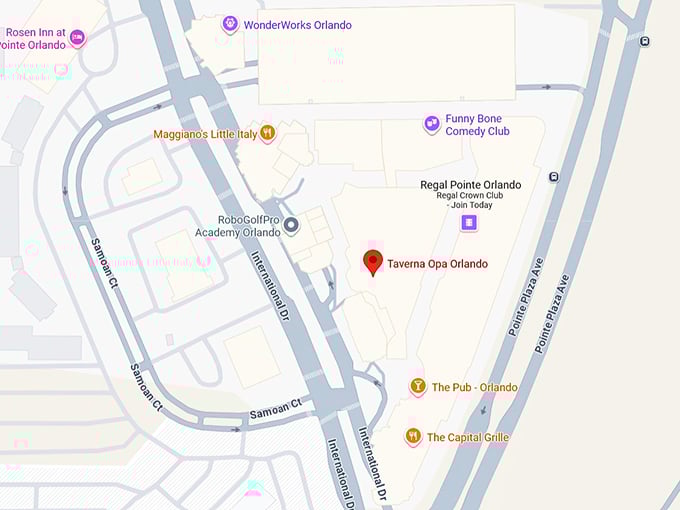 16. taverna opa orlando map