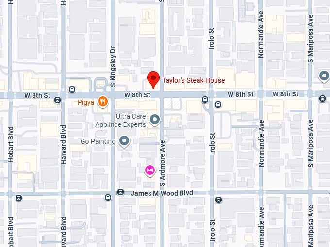 16. taylor's steak house map