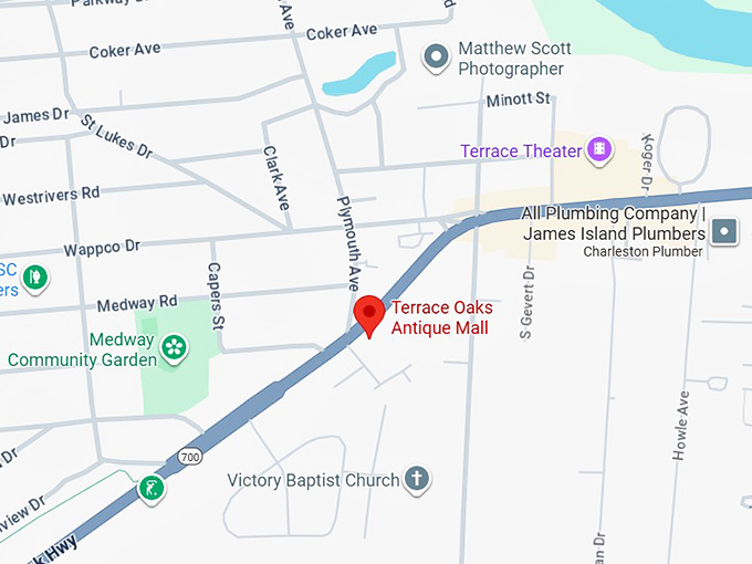 16. terrace oaks antique mall map