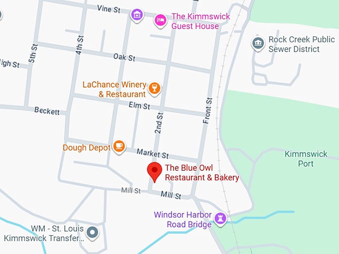 16. the blue owl restaurant & bakery map