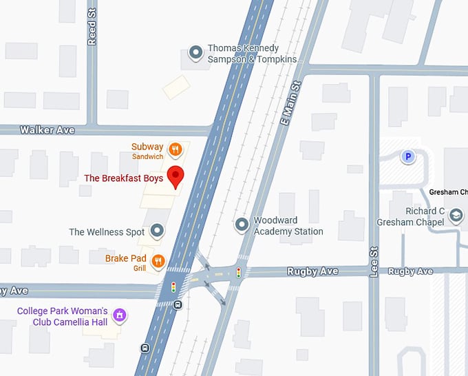16. the breakfast boys map