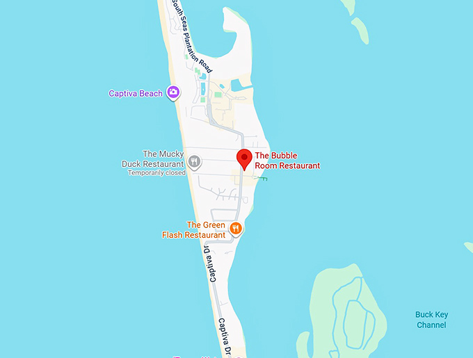 16. the bubble room restaurant map