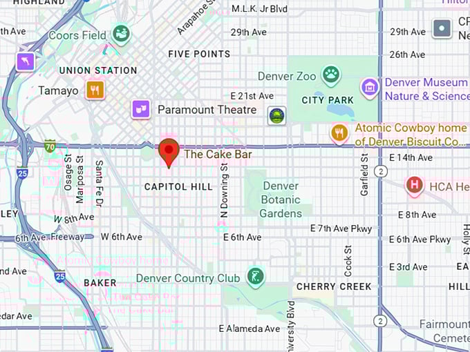 16. the cake bar map