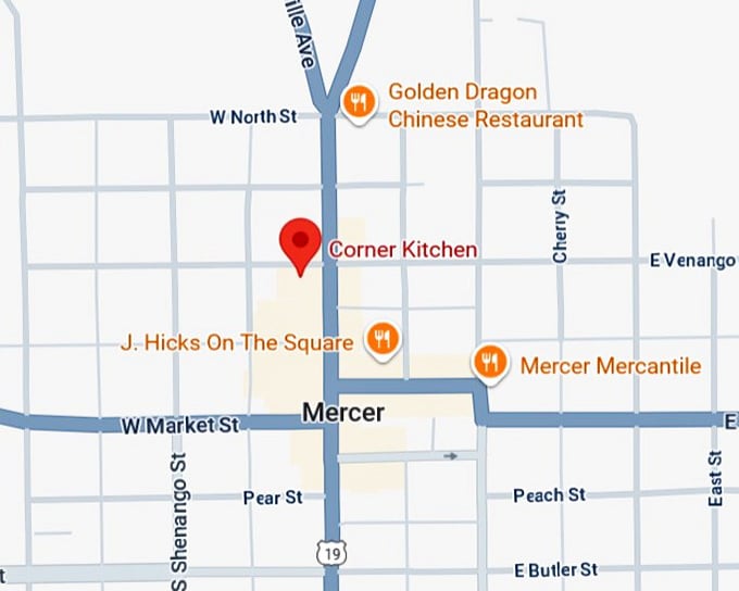 16. the corner kitchen map