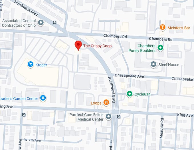 16. the crispy coop map