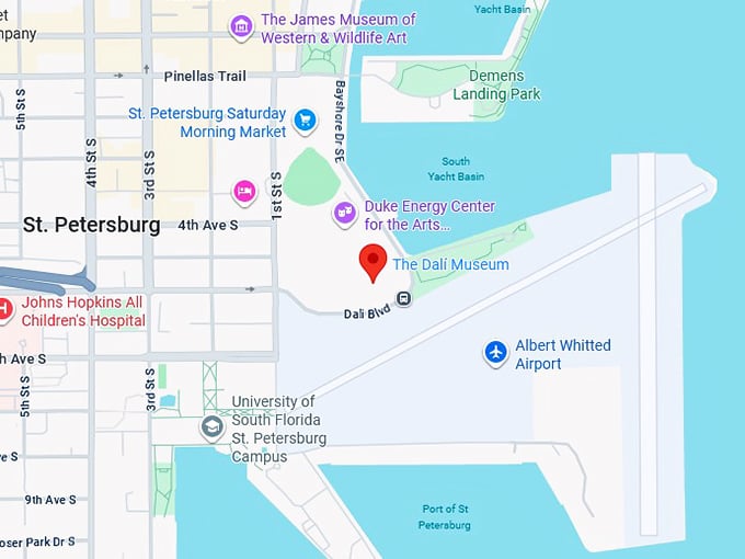 16. the dalí museum map