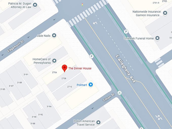 16. the dinner house map