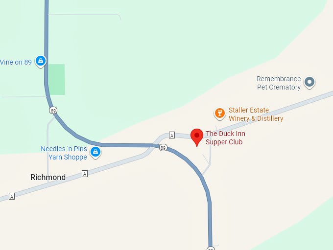 16. the duck inn supper club map