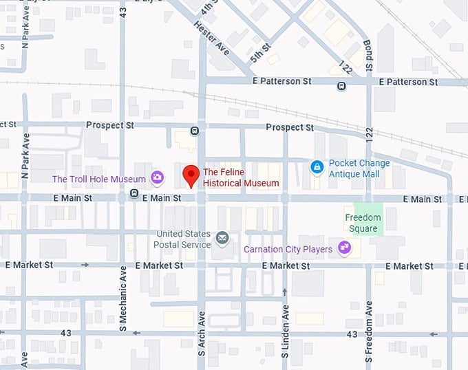 16. the feline historical museum map