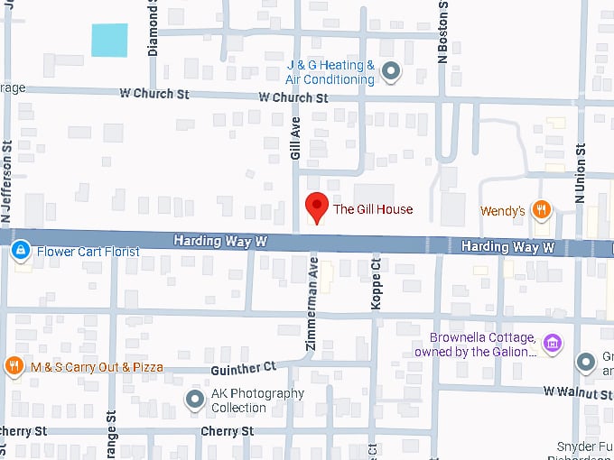 16. the gill house map