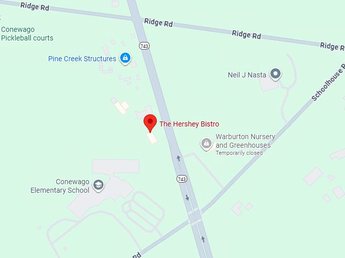 16. the hershey bistro map