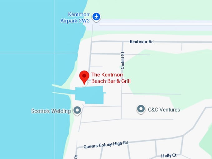 16. the kentmorr beach bar & grill map