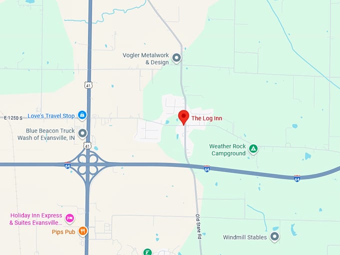 16. the log inn map