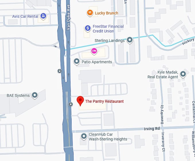 16. the pantry restaurant map