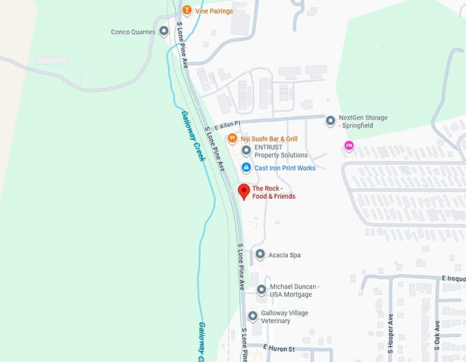 16. the rock food & friends map
