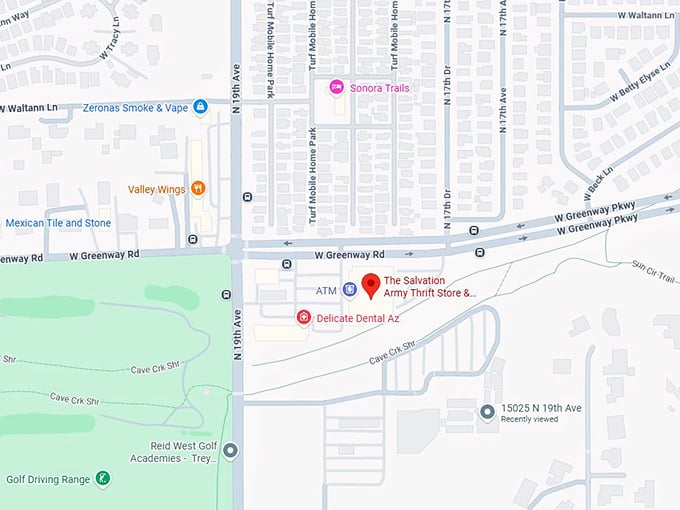 16. the salvation army thrift store & donation center (1849 w greenway rd) map