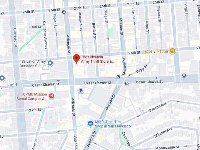 16. the salvation army thrift store & donation center map