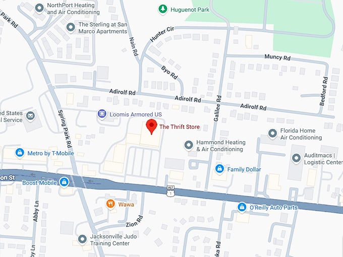 16. the thrift store map