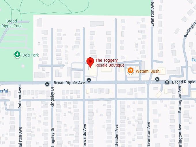 16. the toggery resale boutique map