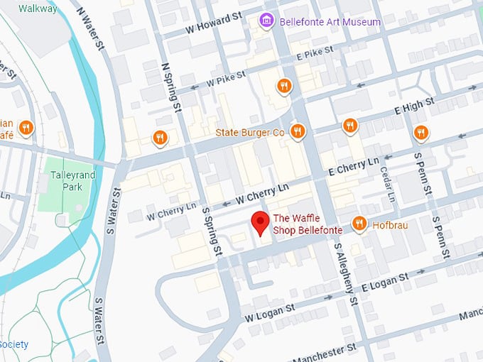 16. the waffle shop map