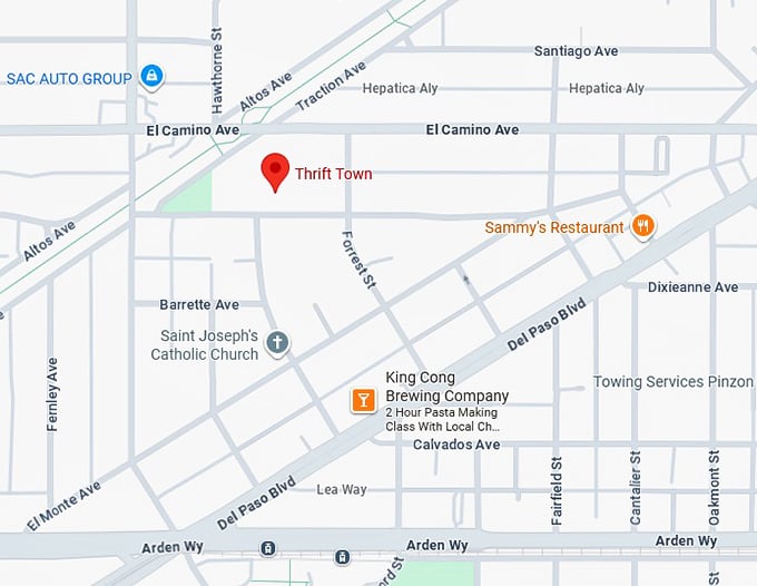 16. thrift town map