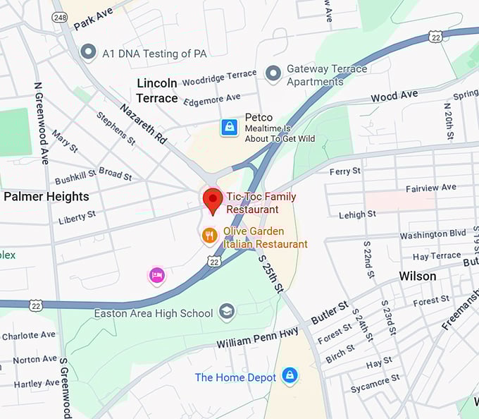16. tic toc family restaurant map