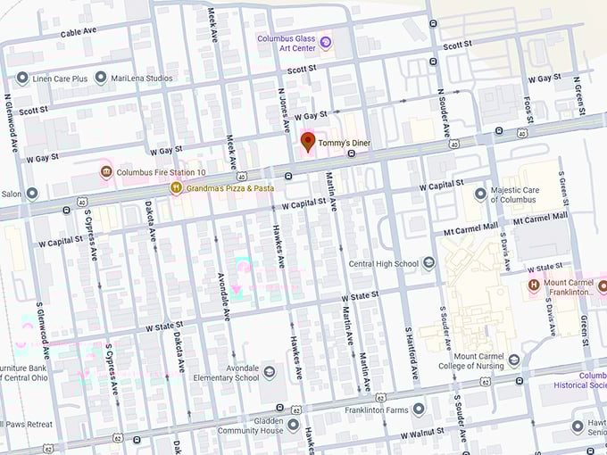16. tommy's diner map