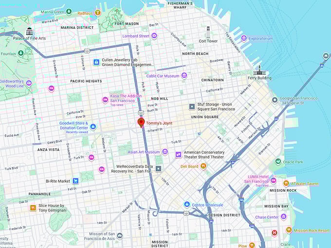 16. tommy’s joynt map