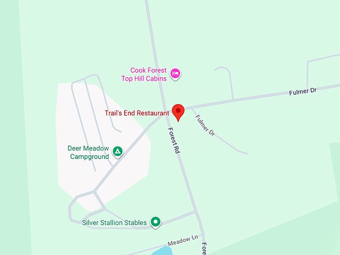 16. trail's end restaurant map