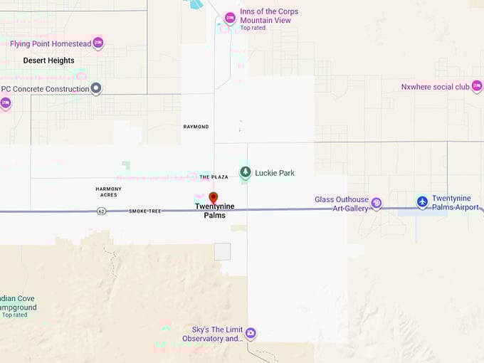 16. twentynine palms map