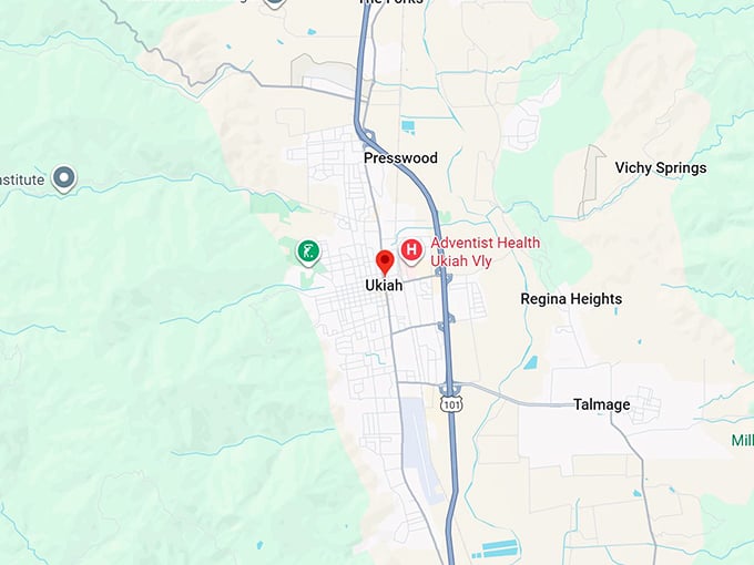 16. ukiah ca map