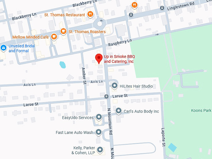 16. up in smoke bbq map
