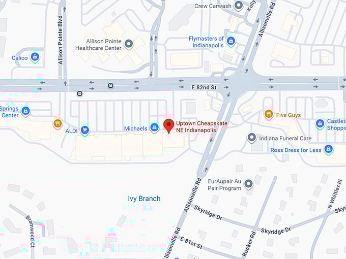 16. uptown cheapskate ne indianapolis map