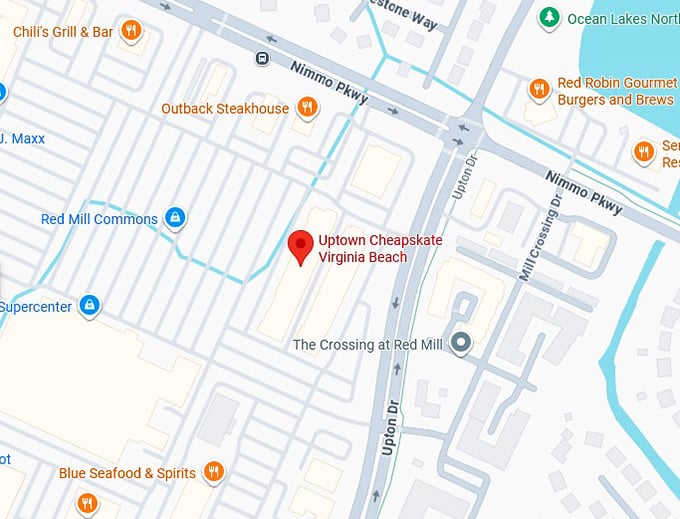 16. uptown cheapskate virginia beach map